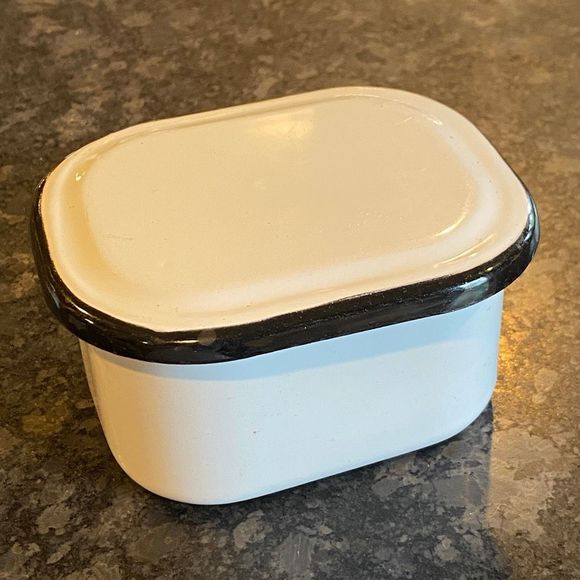 No Brand | Kitchen | Vintage Enamelware Enamel Covered Box | Poshmark